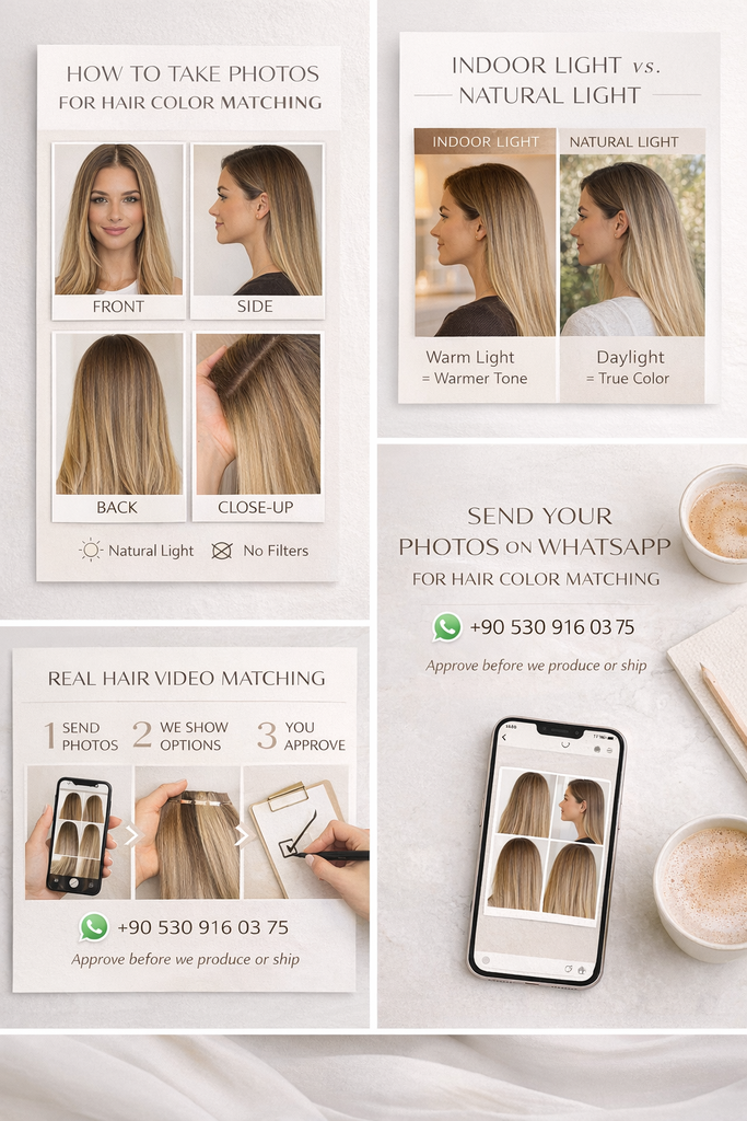 Hair Extension Color Matching Guide | How to Choose the Right Shade ...